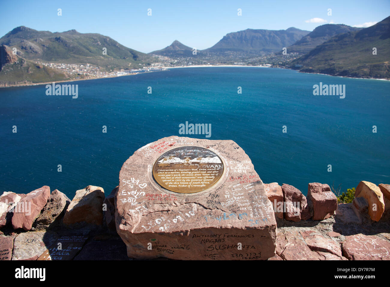 South Africa, Hout Bay, View towards Chapman's Peak Stock Photo - Alamy