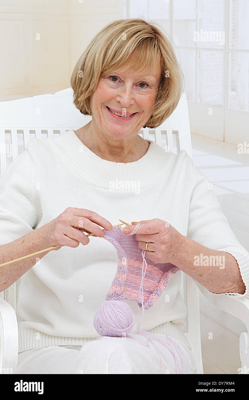 Manual activity, elderly person Stock Photo - Alamy