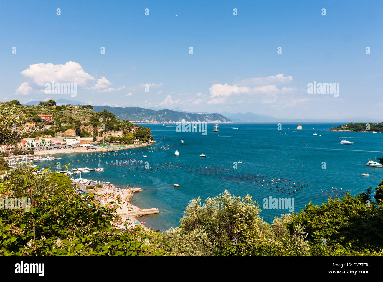 Italy, Liguria, La Spezia, View to Portovenere Stock Photo - Alamy