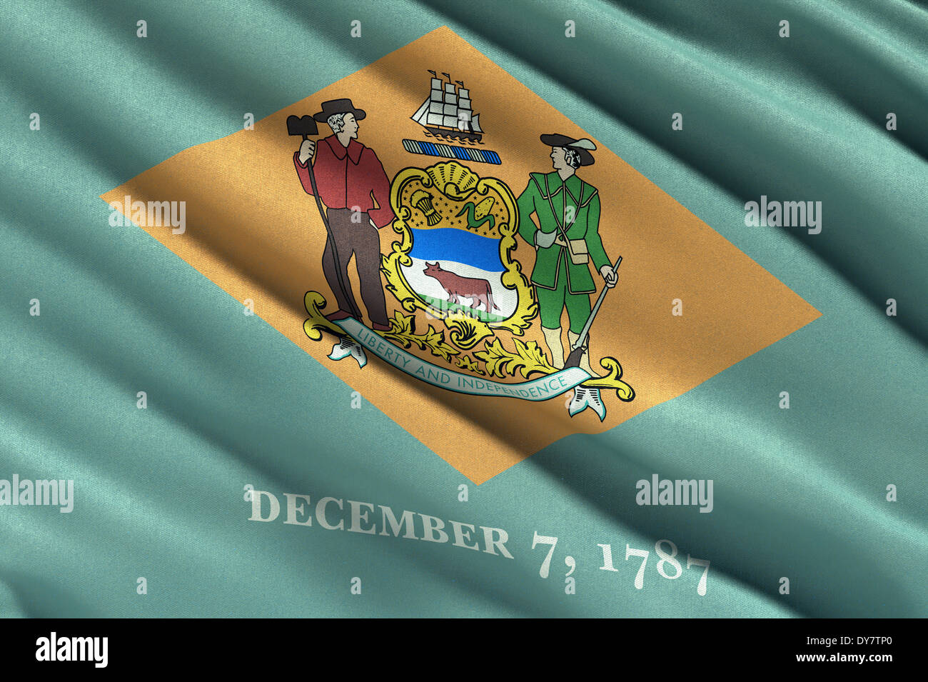 Close up delaware state flags hi-res stock photography and images - Alamy