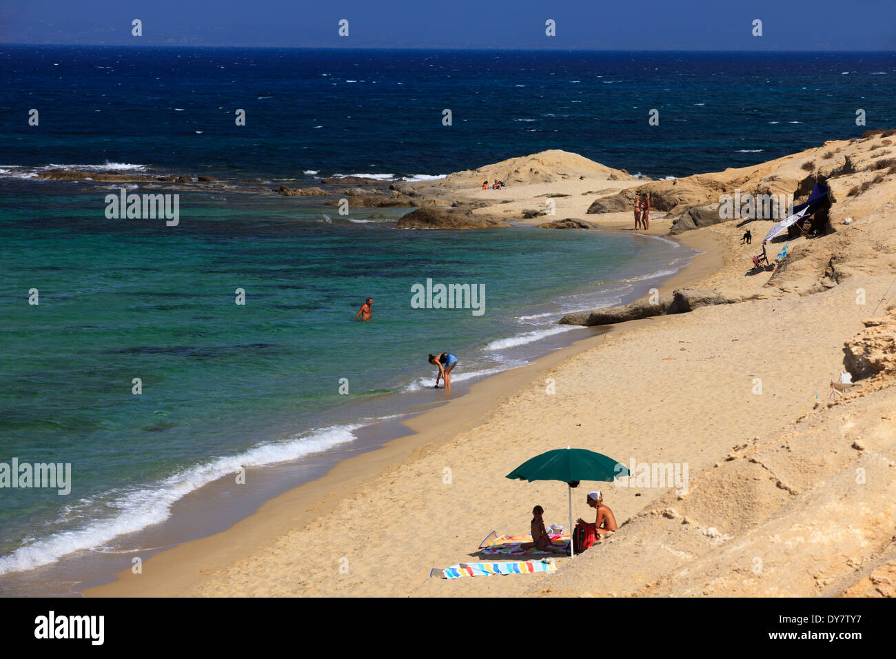 Alyko beach, Naxos, Cyclades Islands, Greece Stock Photo - Alamy