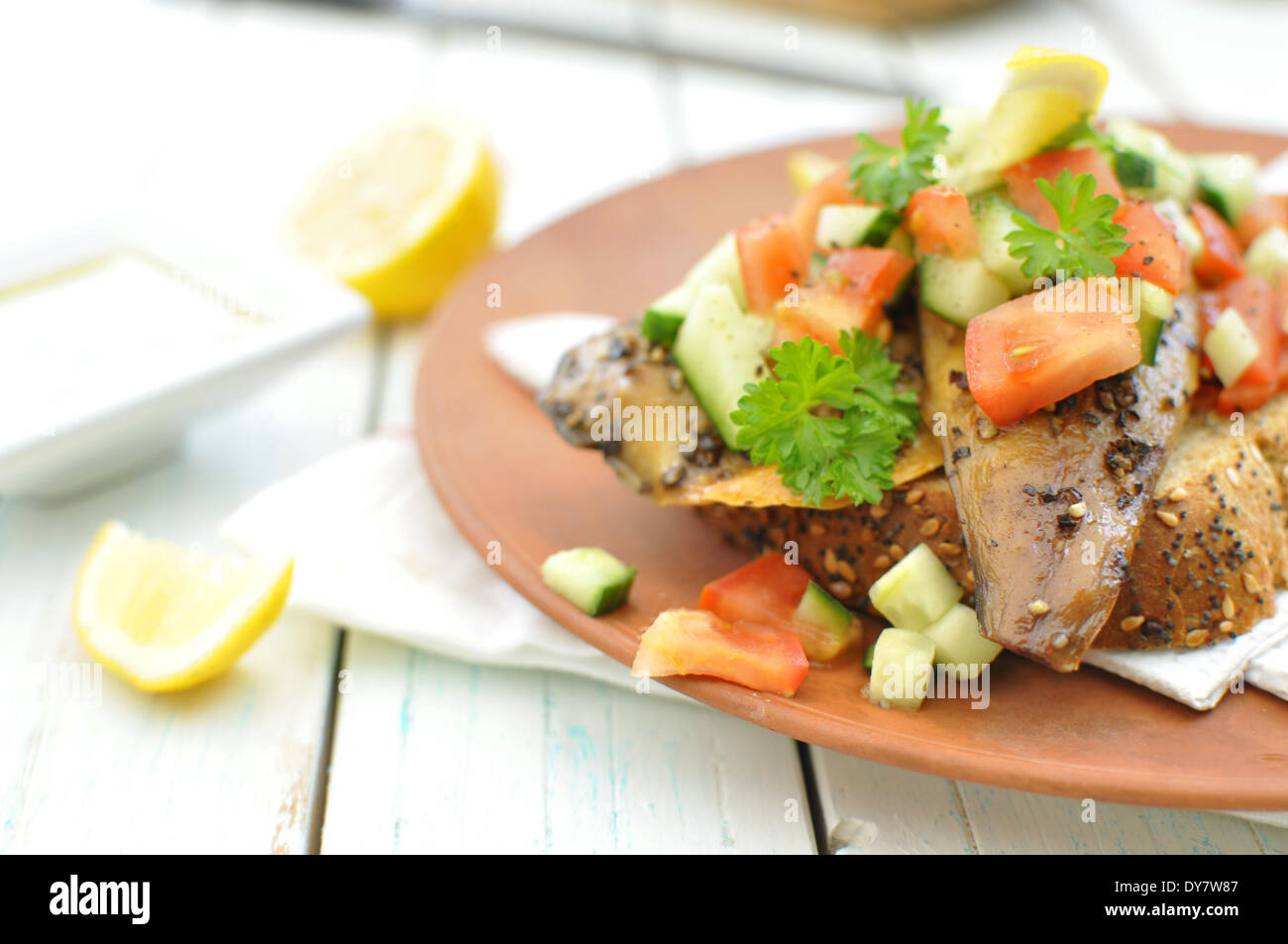Mackerel fish fillets Stock Photo - Alamy