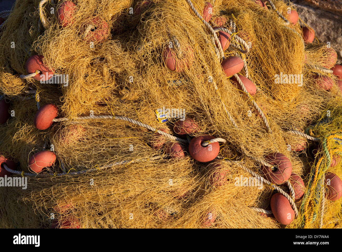 Fishing net, Naxos, Cyclades Islands, Greece Stock Photo - Alamy