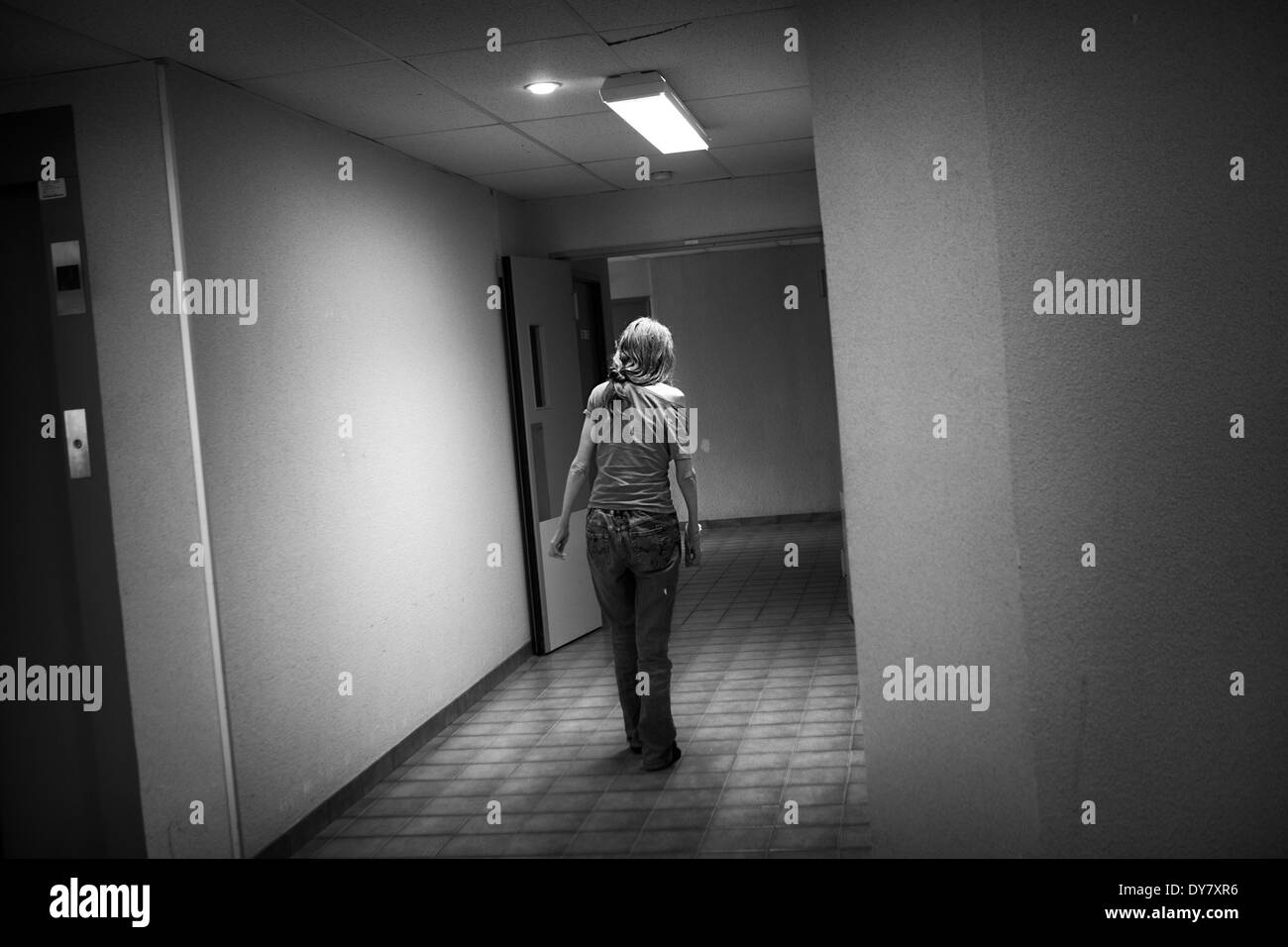 Mental hospital women Black and White Stock Photos & Images - Alamy