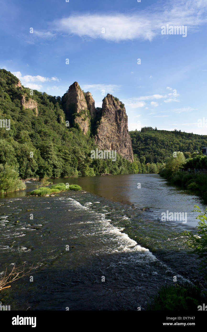 Germany, Rhineland-Palatinate, Bad Munster am Stein-Ebernburg, castle ...