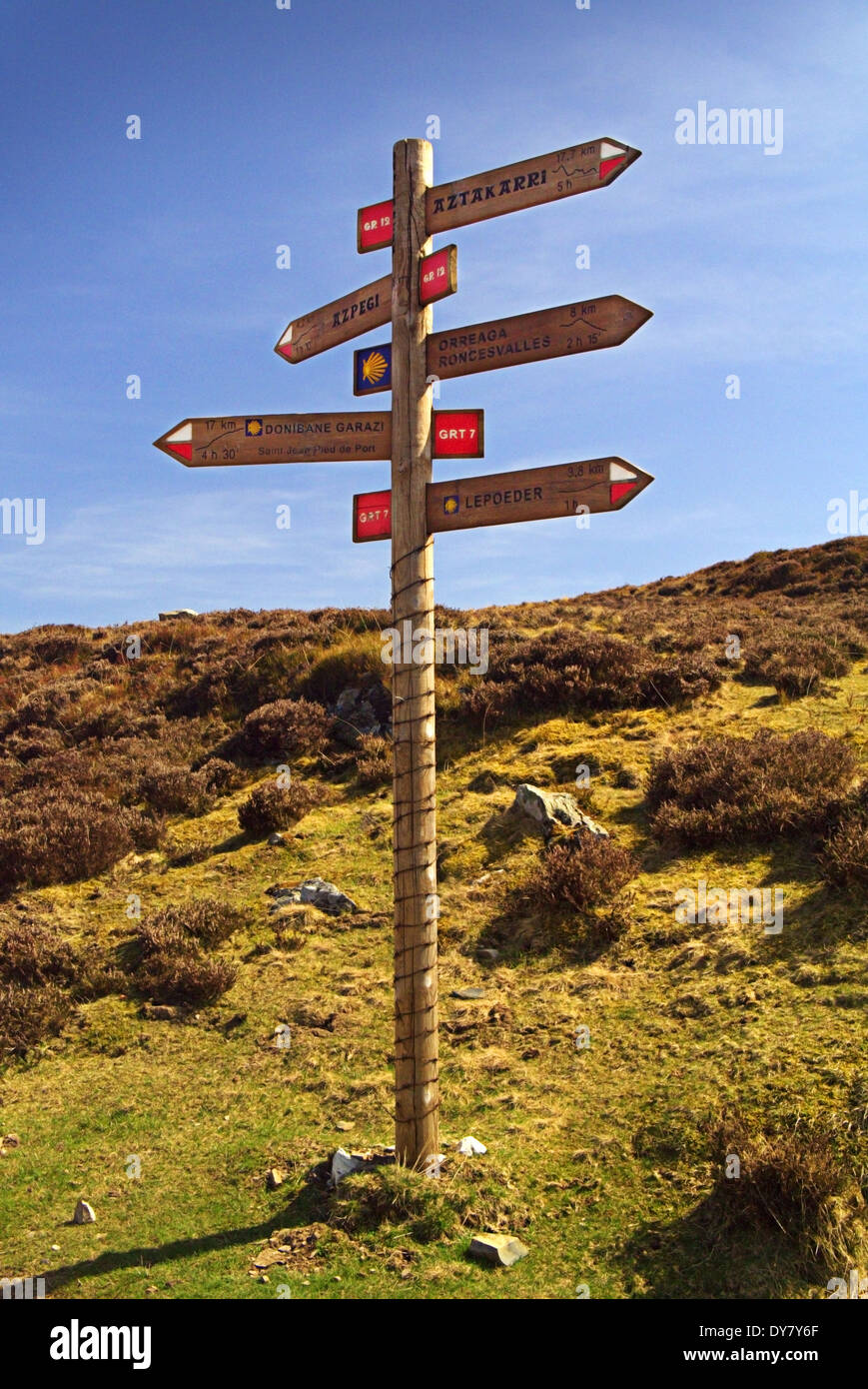 On the Camino De Santiago De Compostella Stock Photo - Alamy