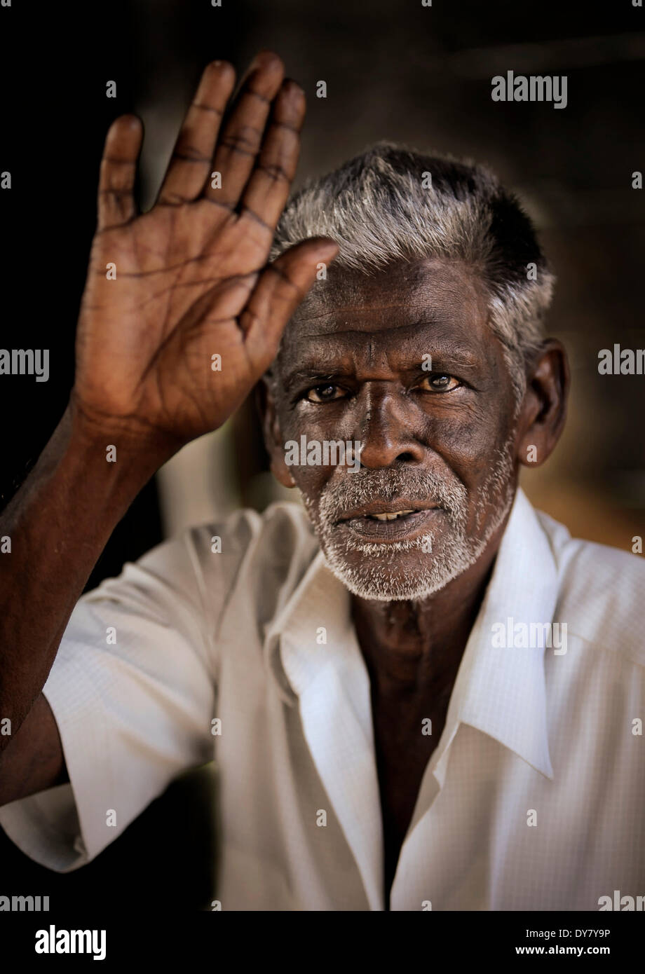Man waving hi-res stock photography and images - Alamy