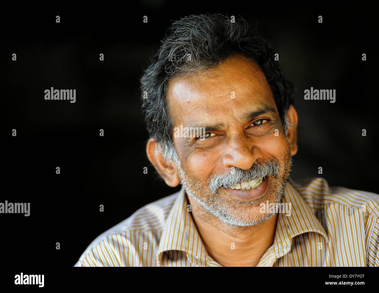 Smiling man, portrait, Kerala, South India, India Stock Photo - Alamy