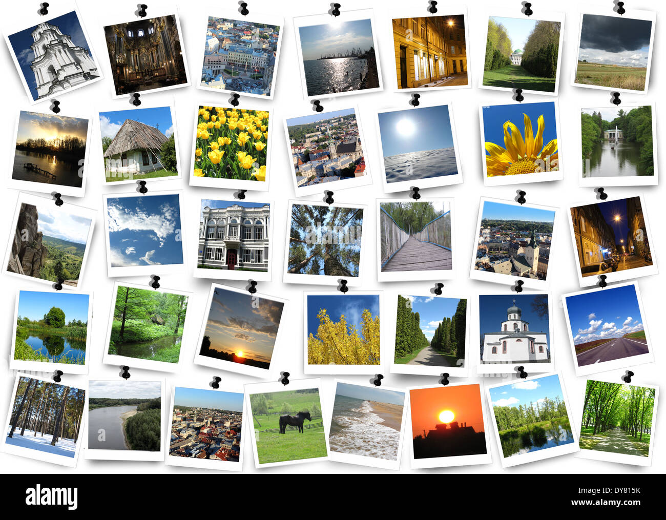 many motley images isolated on the white background Stock Photo - Alamy