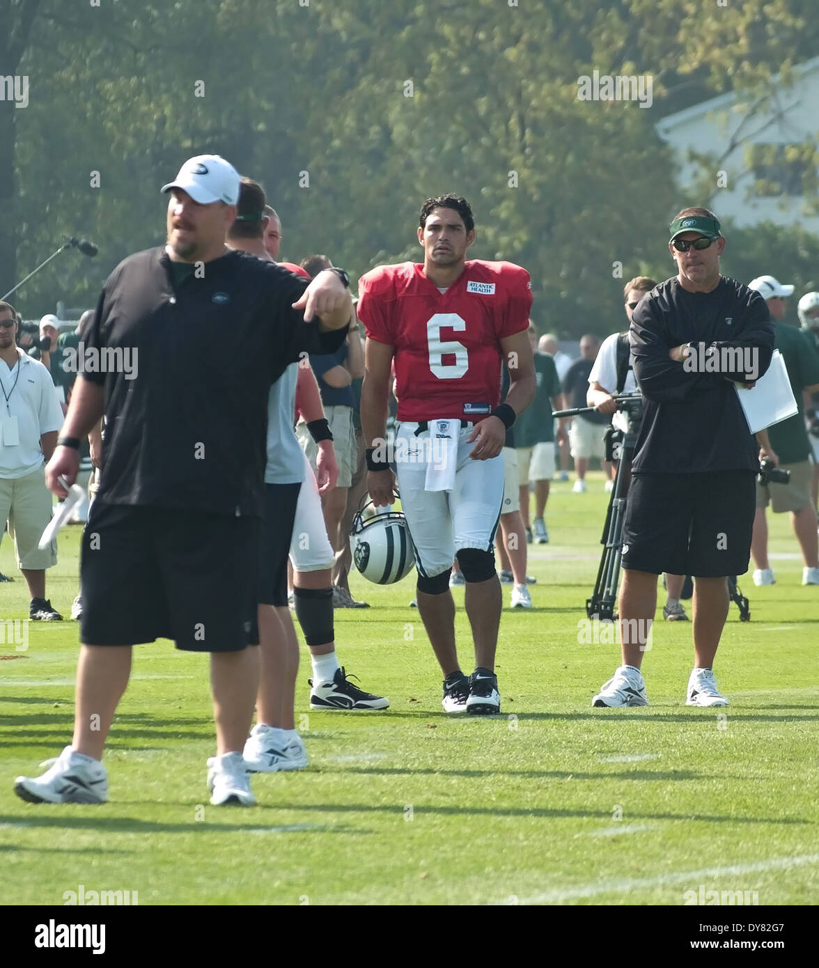 New York Jets Training Camp in Cortland, New York, summer, 2012 Stock ...