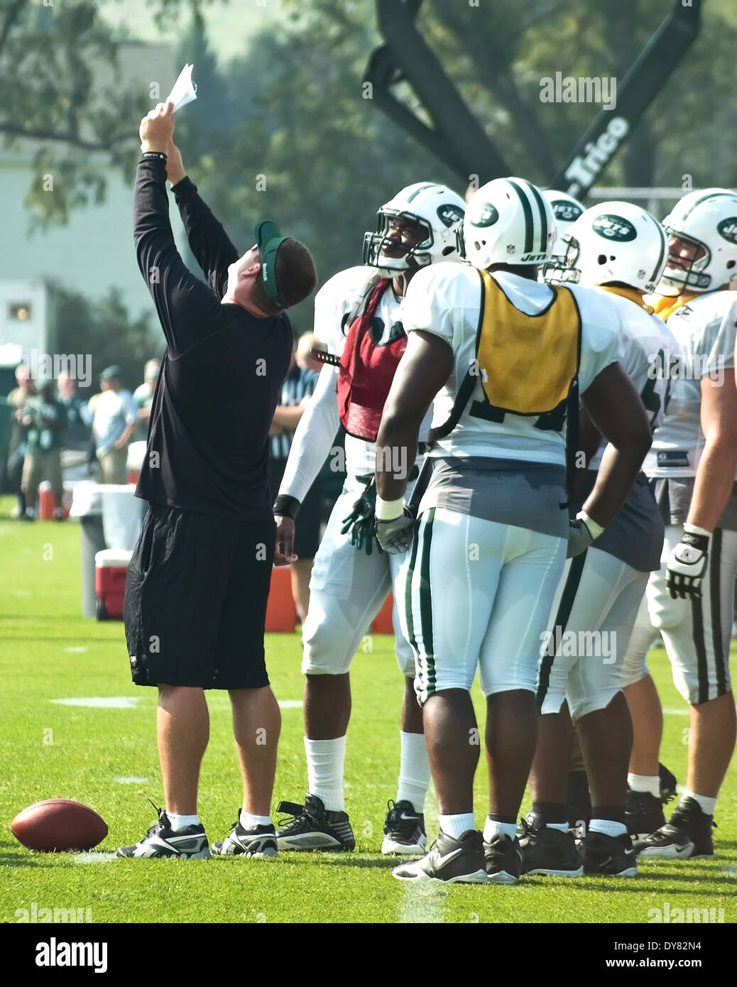 New York Jets Training Camp in Cortland, New York, summer, 2012 Stock ...