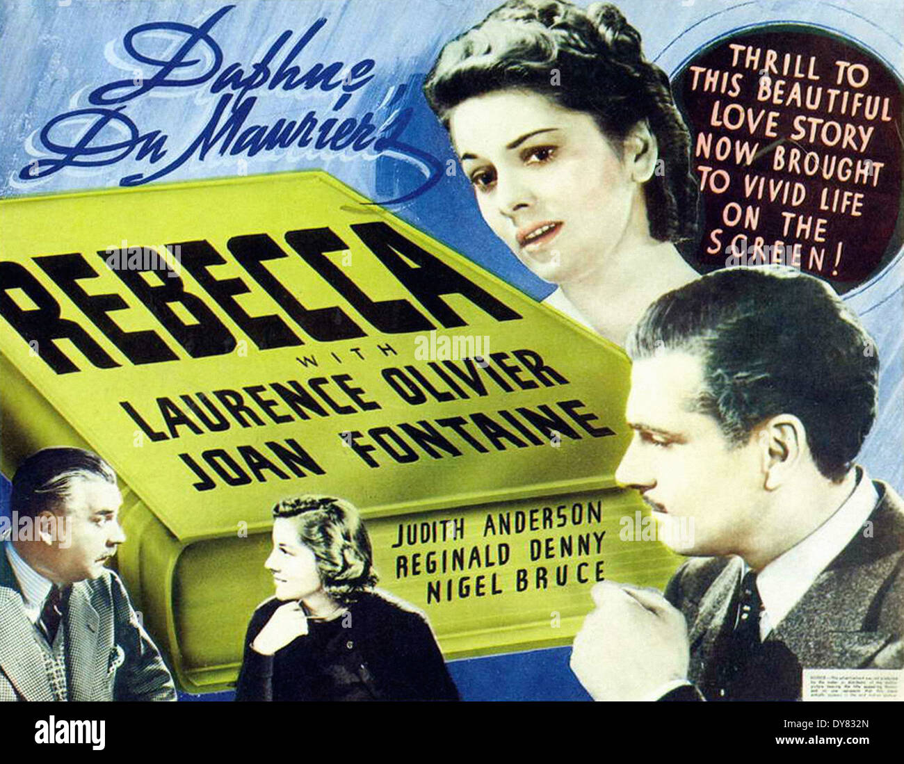 Rebecca - Movie Poster - Lobby Card - Directed by Alfred Hitchcock ...