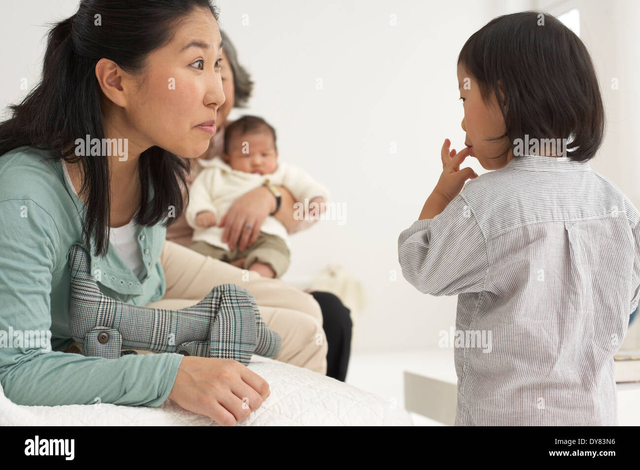 Asian three generations family hi-res stock photography and images - Alamy