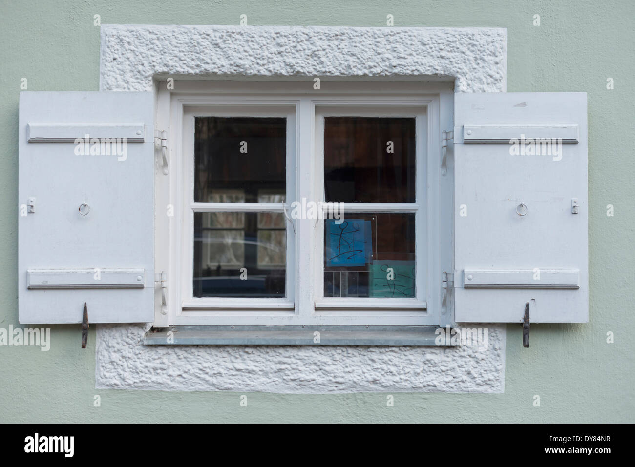 Window with shutters Stock Photo - Alamy