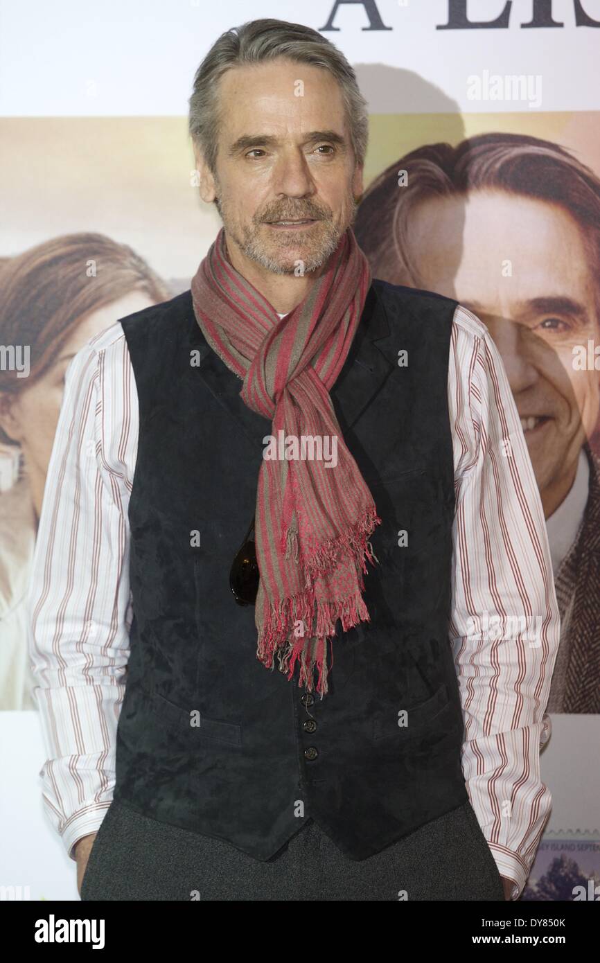Madrid, Spain. 9th Apr, 2014. English actor JEREMY IRONS attends 'Night ...