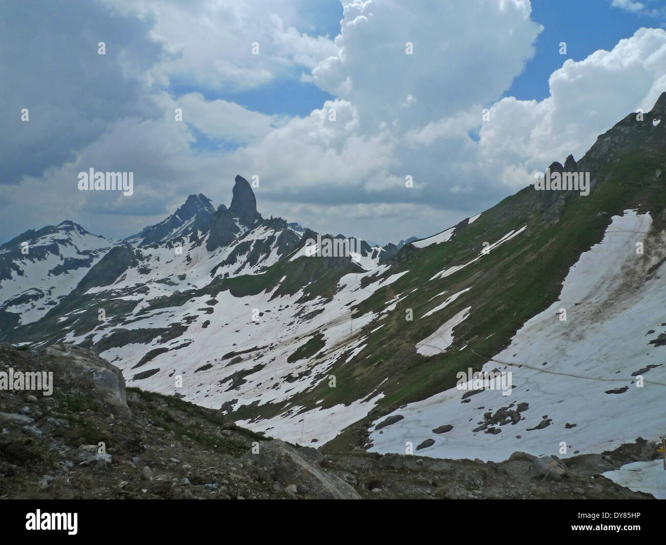 Pierra Menta in the mountain of Savoie, France. Pierra Menta is part of ...