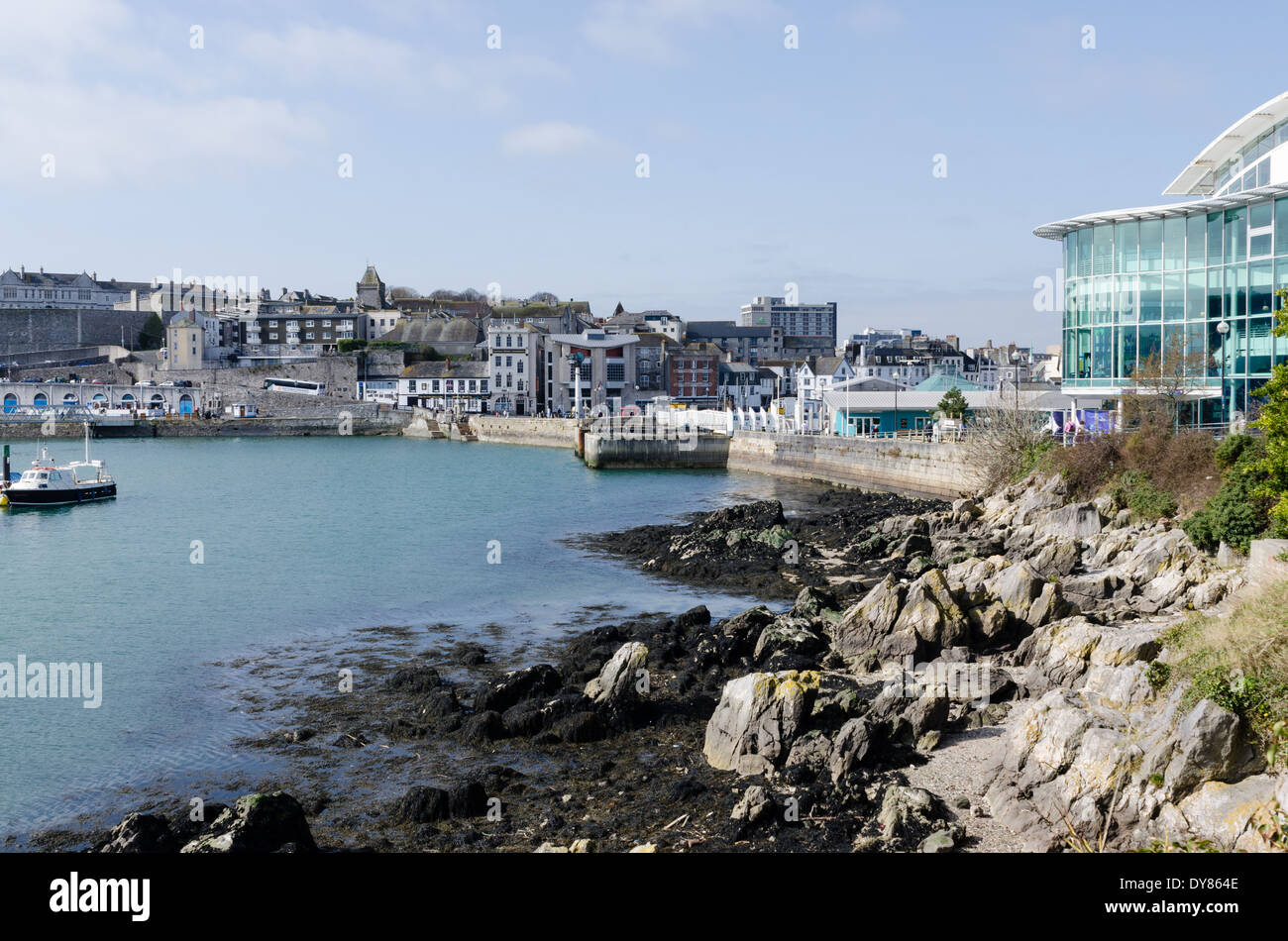 Sutton Harbour and The Barbican in Plymouth, Devon Stock Photo - Alamy