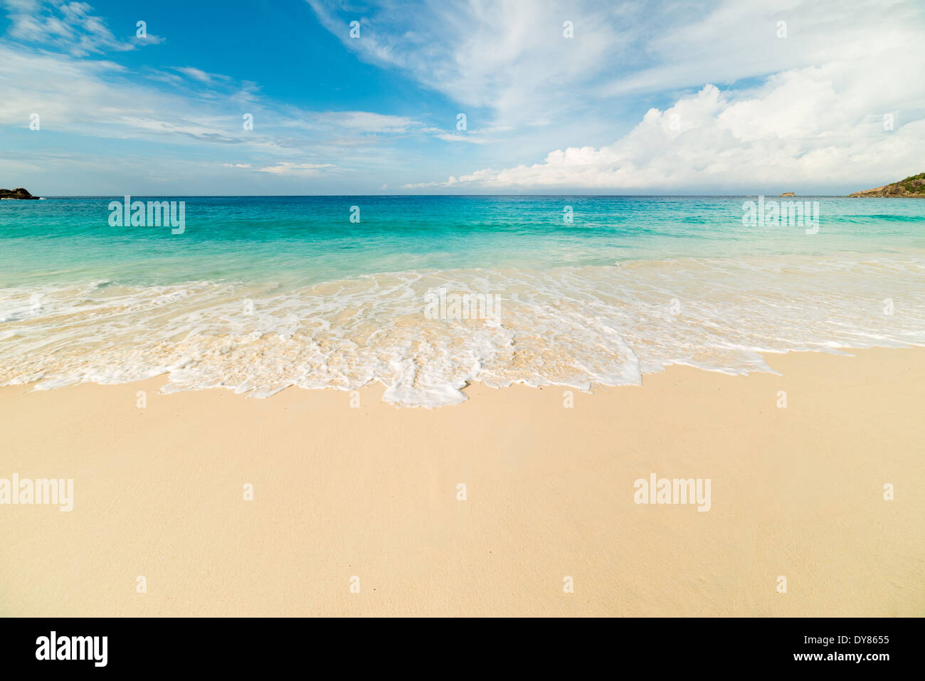 tropical beach with turquoise water Stock Photo - Alamy