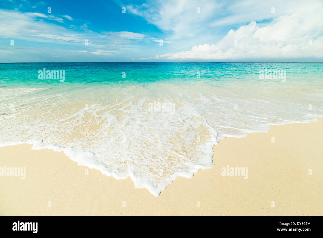tropical beach with turquoise water Stock Photo - Alamy