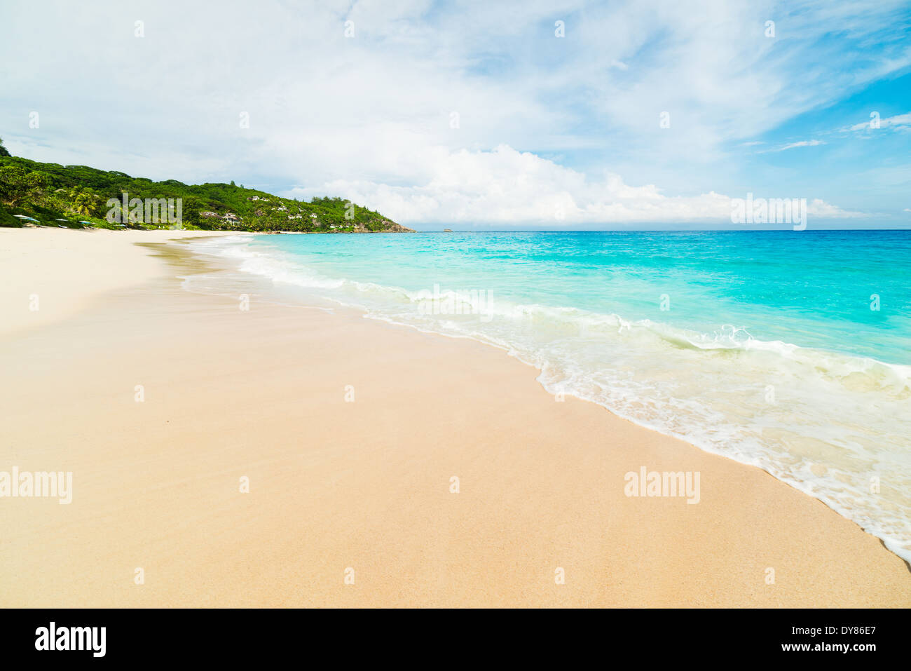 tropical beach with turquoise water Stock Photo - Alamy