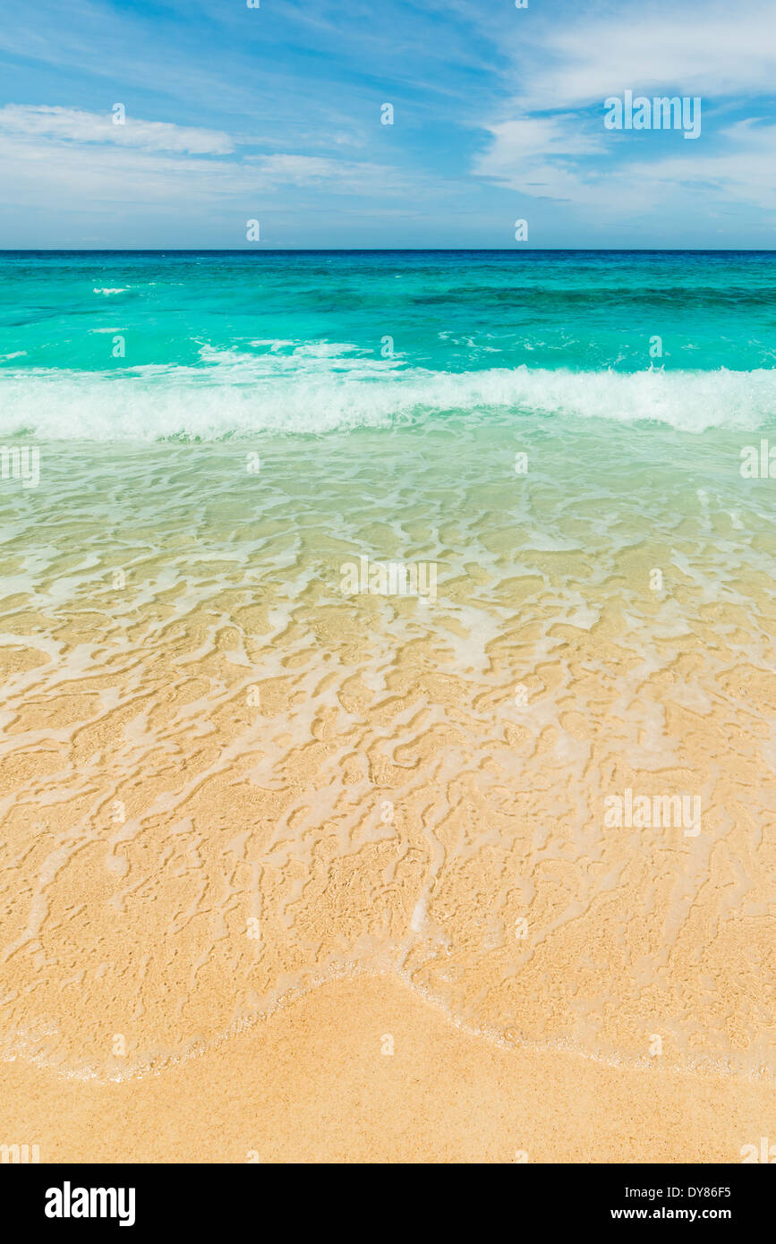tropical beach with turquoise water Stock Photo - Alamy