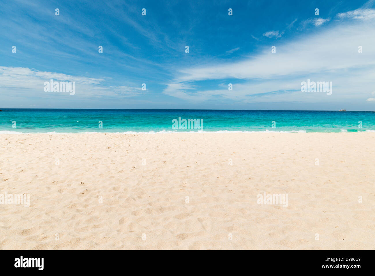 tropical beach with turquoise water Stock Photo - Alamy