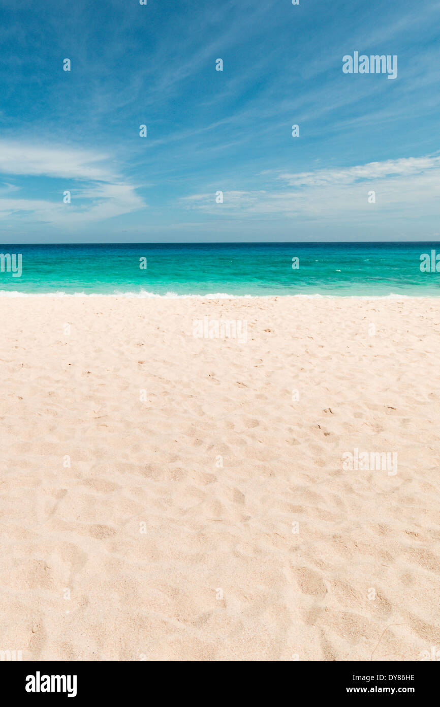 tropical beach with turquoise water Stock Photo - Alamy