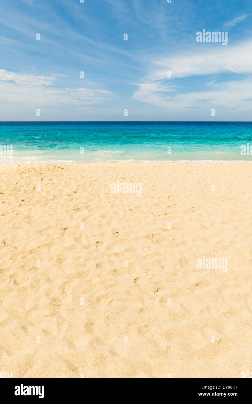 tropical beach with turquoise water Stock Photo - Alamy