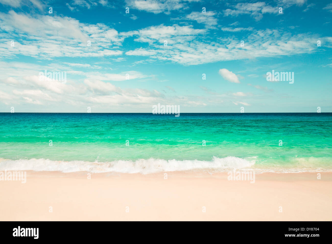 tropical beach with turquoise water Stock Photo - Alamy