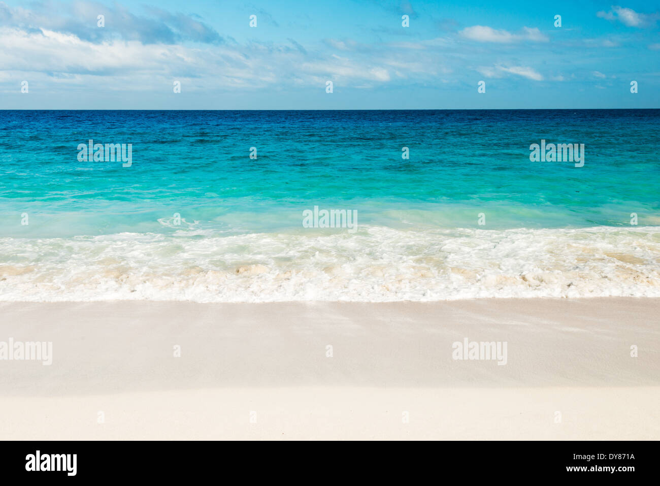 tropical beach with turquoise water Stock Photo - Alamy