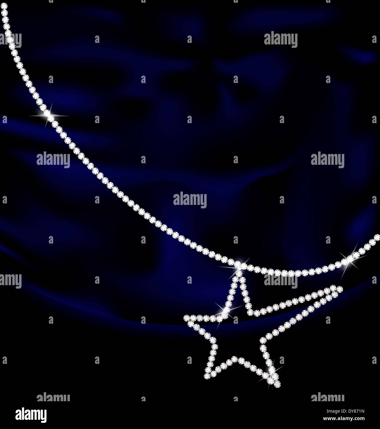 Chain necklace with star pendant hi-res stock photography and images ...