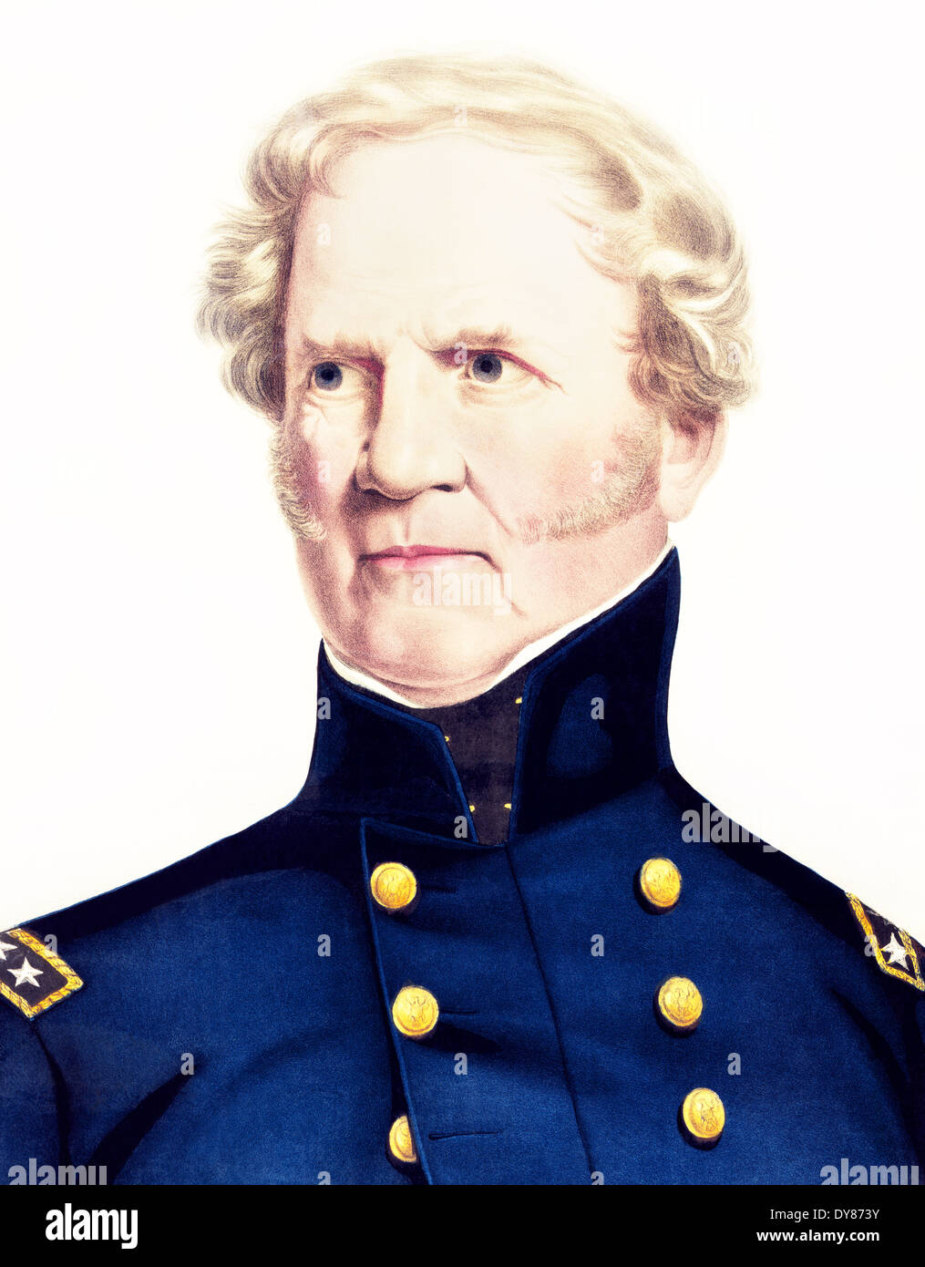 Vintage portrait of Winfield Scott Stock Photo - Alamy