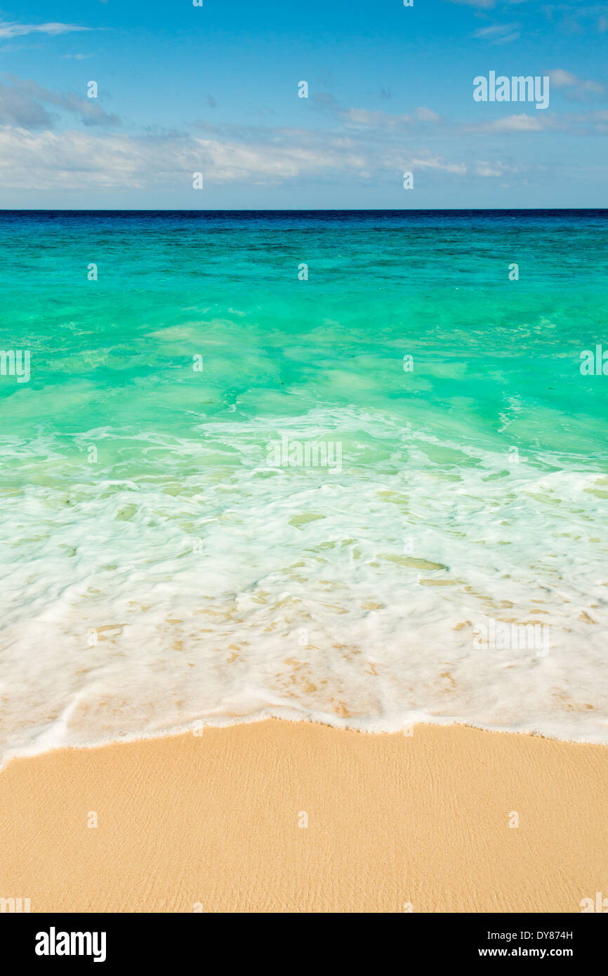 tropical beach with turquoise water Stock Photo - Alamy