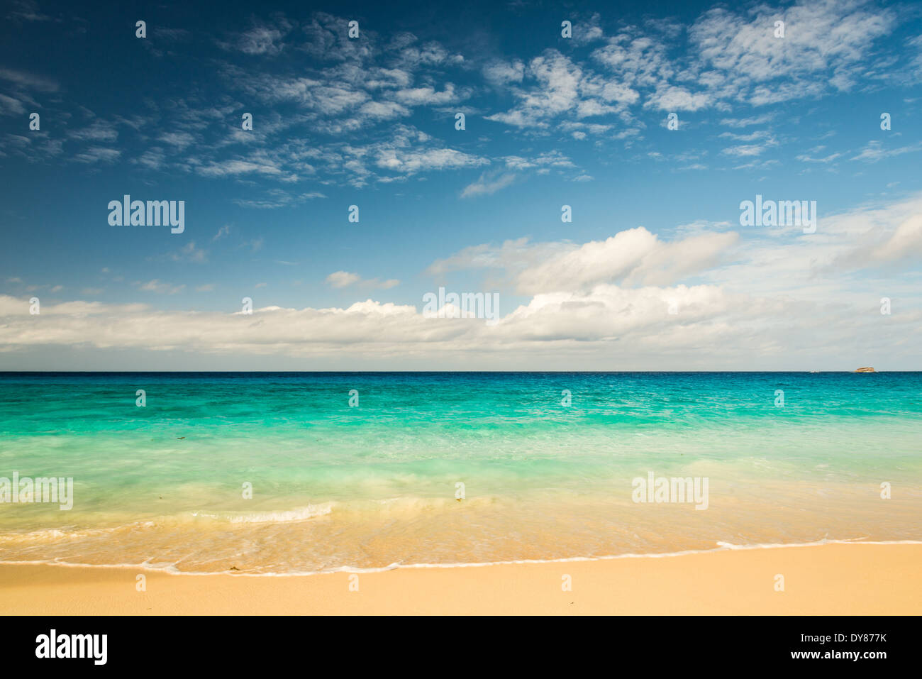 tropical beach with turquoise water Stock Photo - Alamy