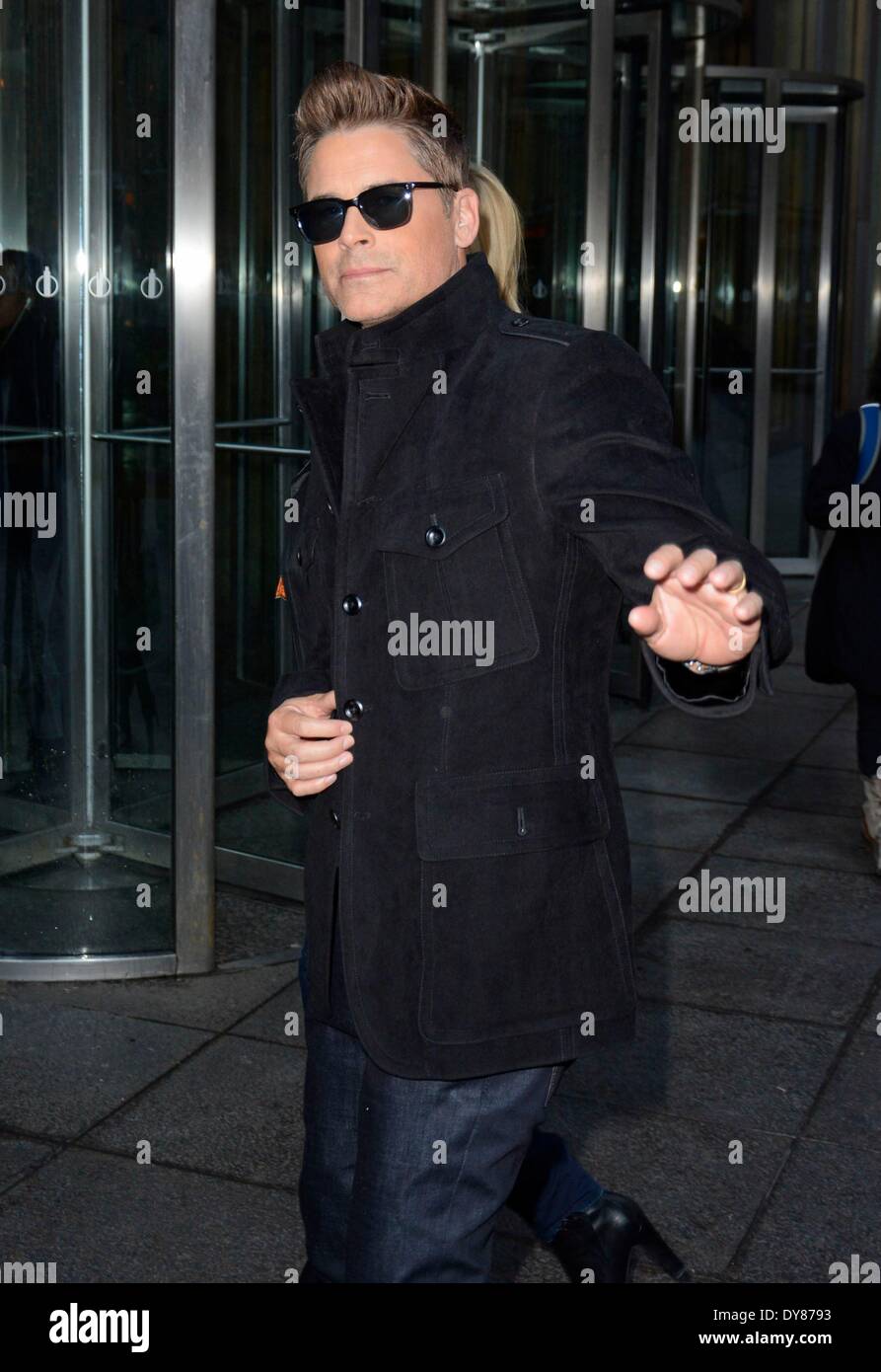 New York, NY, USA. 9th Apr, 2014. Rob Lowe, at the Howard Stern Show at ...