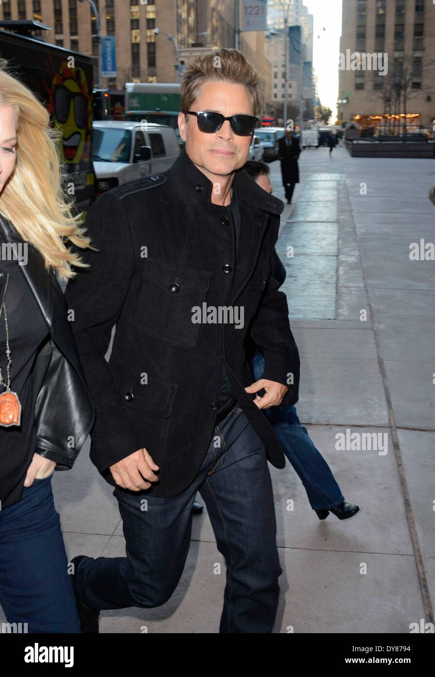 New York, NY, USA. 9th Apr, 2014. Rob Lowe, at the Howard Stern Show at ...