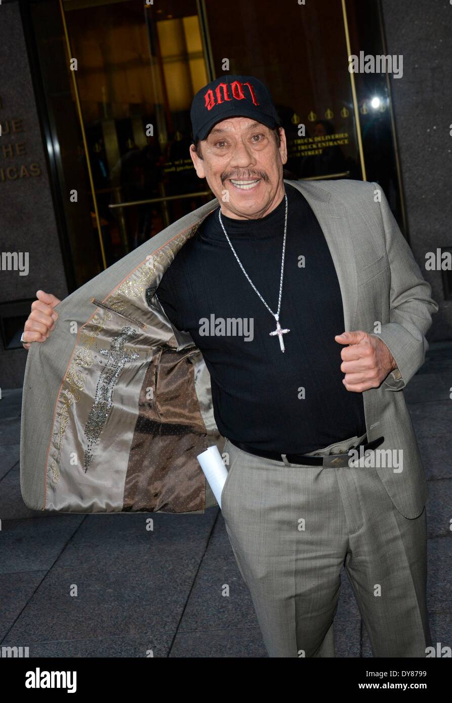 New York, NY, USA. 9th Apr, 2014. Danny Trejo, at the Howard Stern Show ...