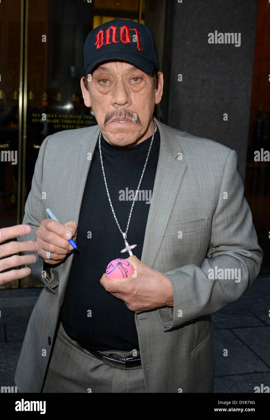 New York, NY, USA. 9th Apr, 2014. Danny Trejo, at the Howard Stern Show ...