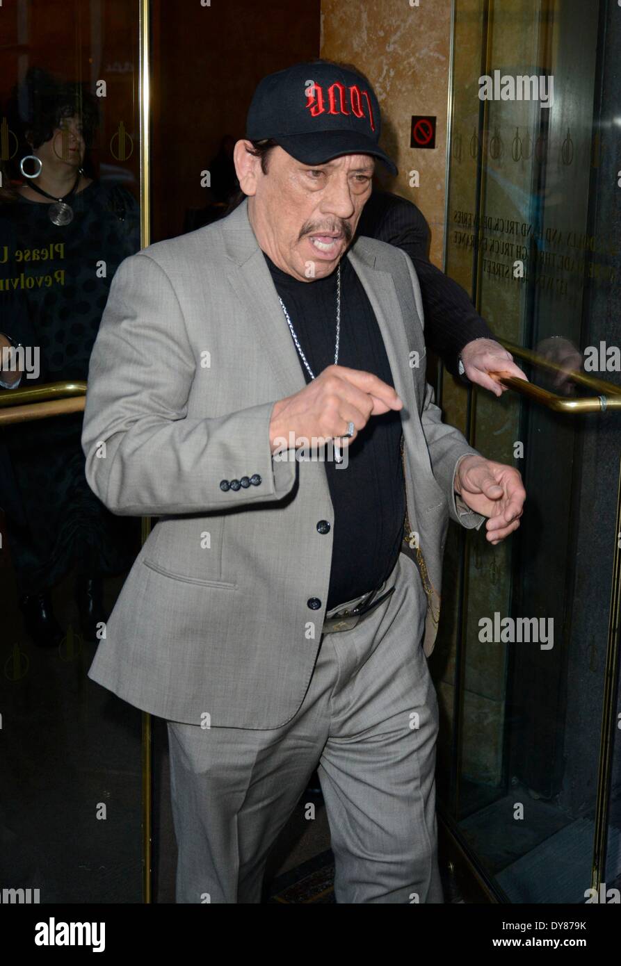 New York, NY, USA. 9th Apr, 2014. Danny Trejo, at the Howard Stern Show ...