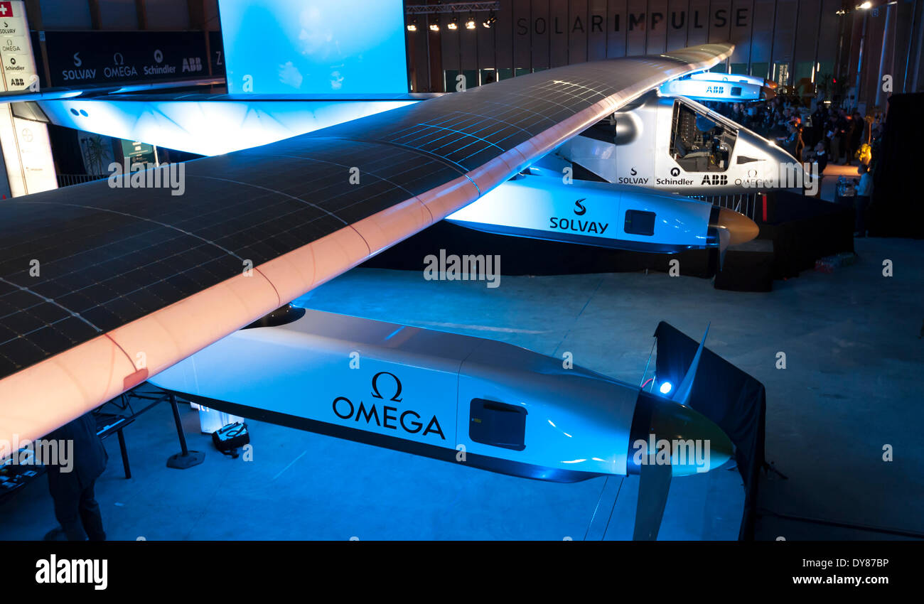 Payerne, Switzerland. 09th Apr, 2014. The spectacular solar powered ...