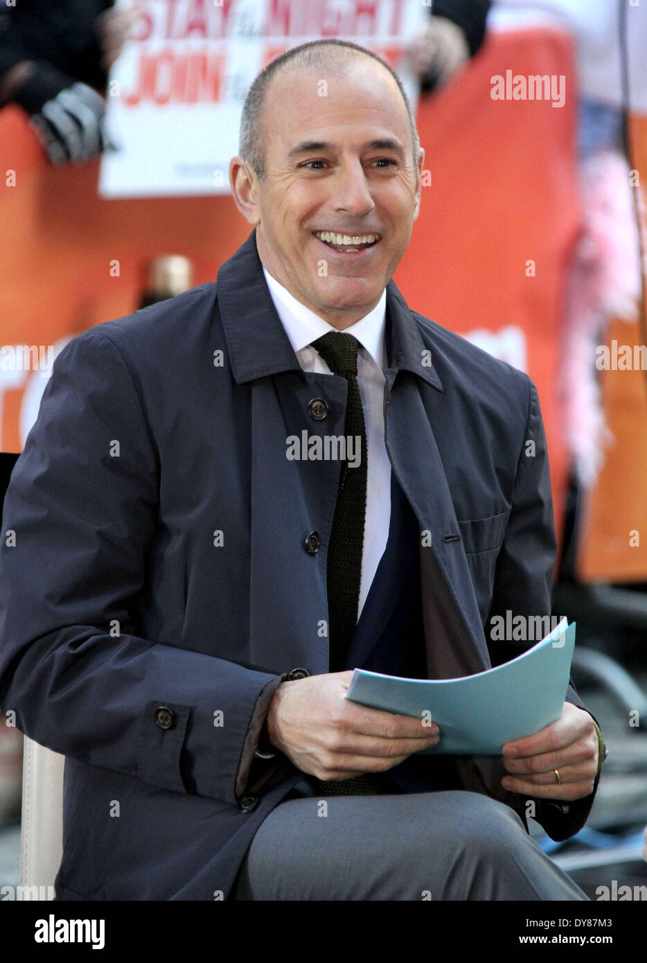 New York, New York, USA. 8th Apr, 2014. 'Today' show co-host MATT LAUER ...