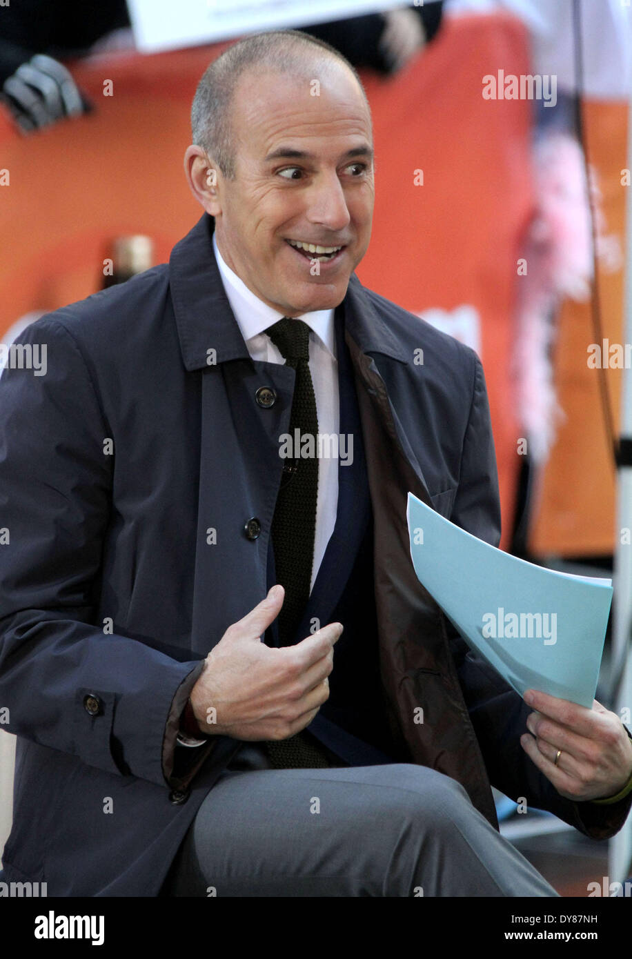 New York, New York, USA. 8th Apr, 2014. 'Today' show co-host MATT LAUER ...