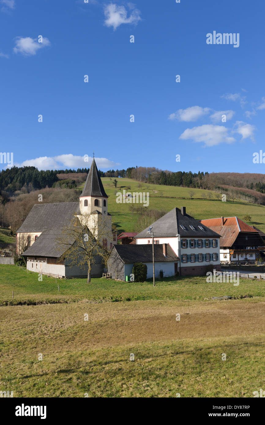 Germany, Baden-Wurttemberg, Biberach, Church and presbytery in ...