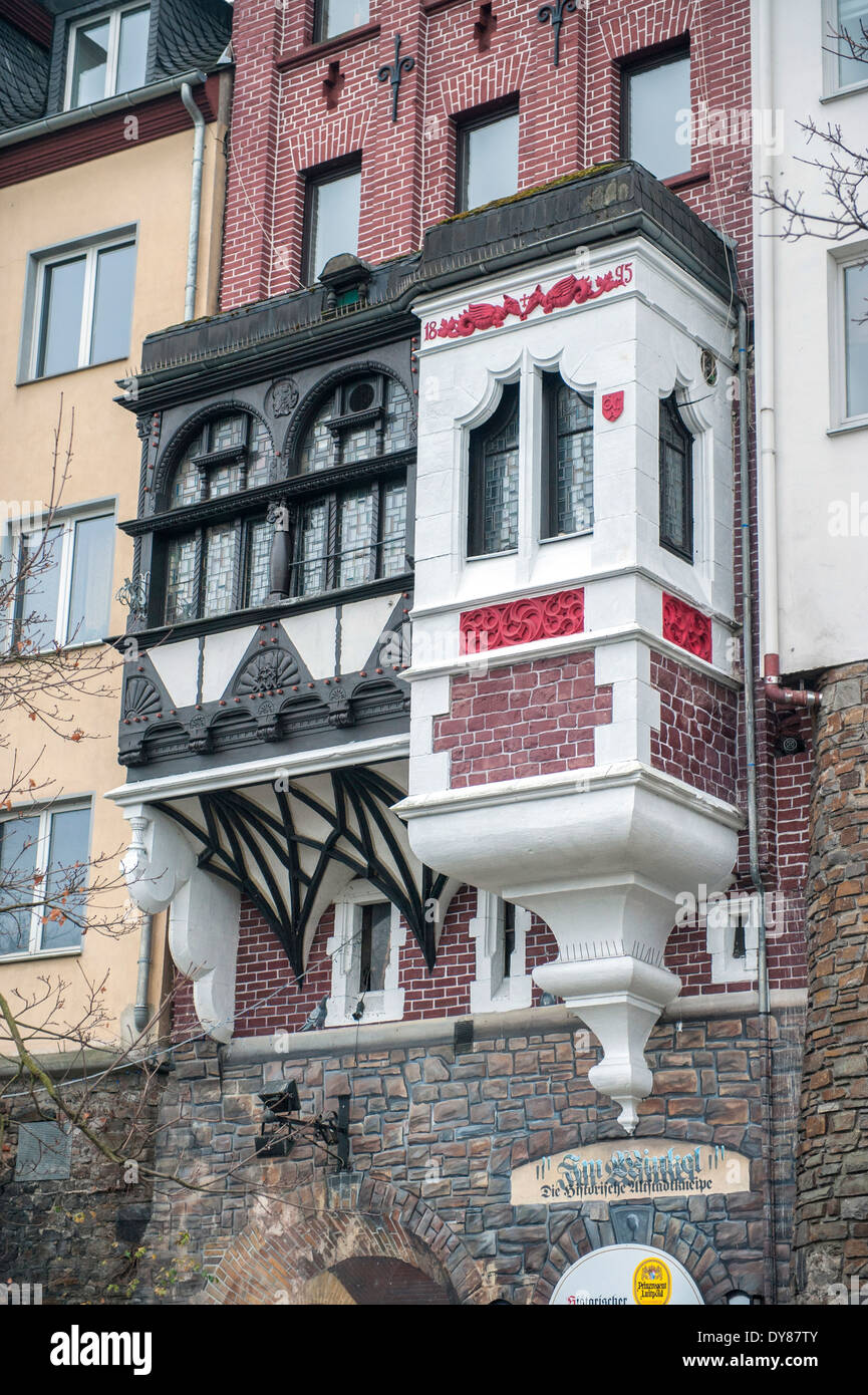 stained glass bay window, Koblenz, Germany Stock Photo - Alamy