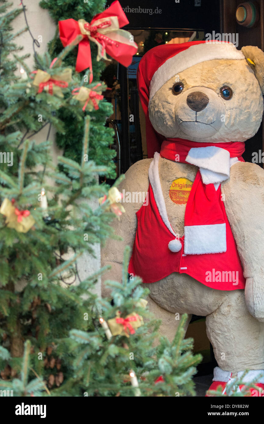 Steiff teddy bear, Steiff store display, Rothenburg, Germany Stock ...