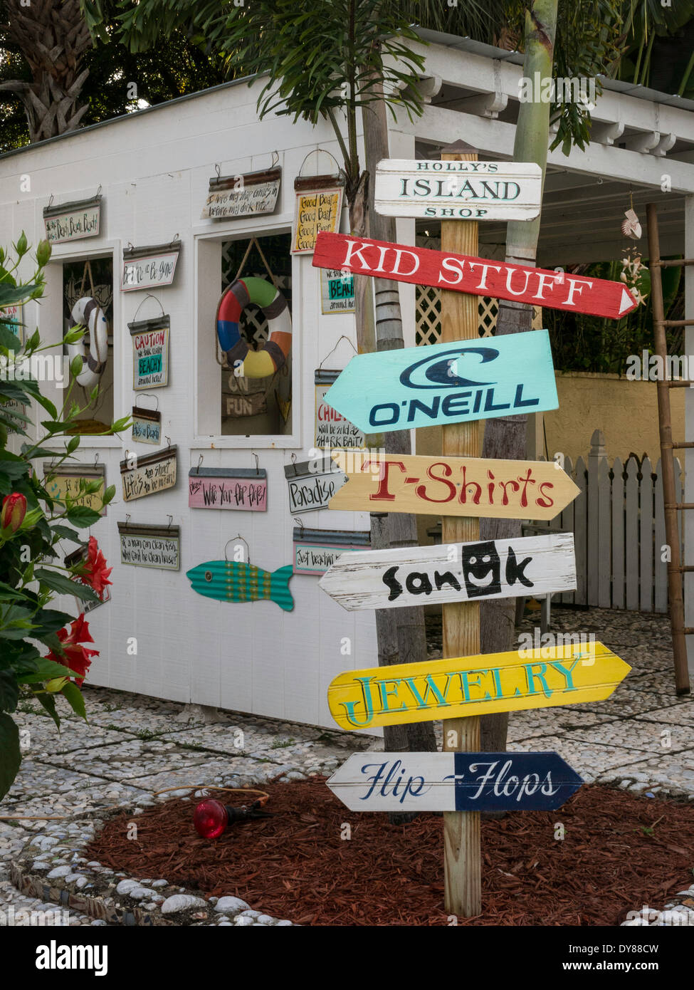 Colorful Local Business Directional Arrows Sign, Boca Grande ...