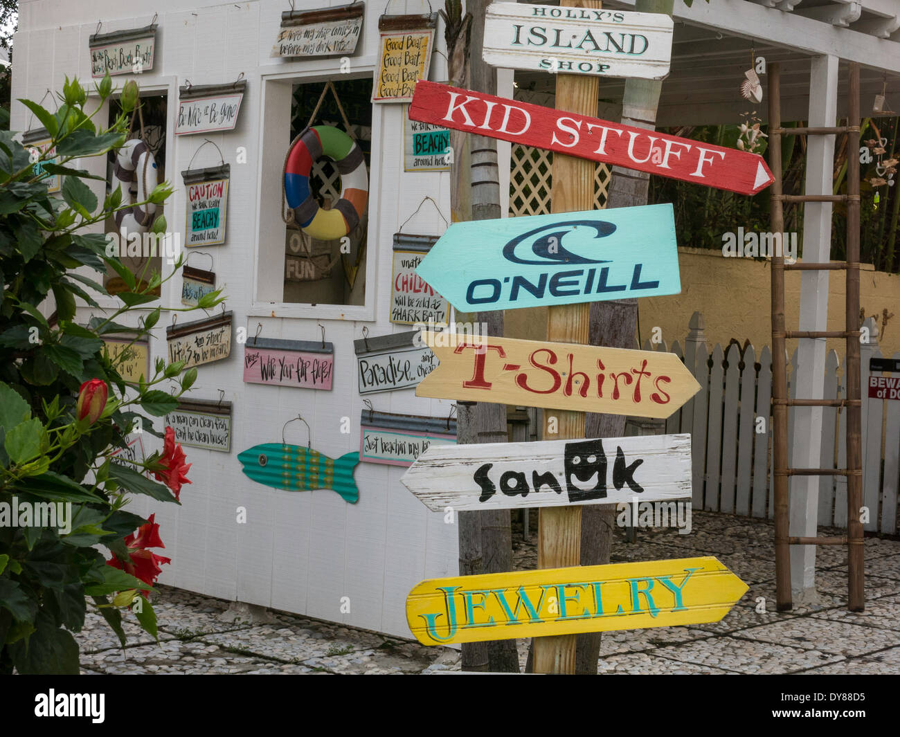 Colorful Local Business Directional Arrows Sign, Boca Grande ...