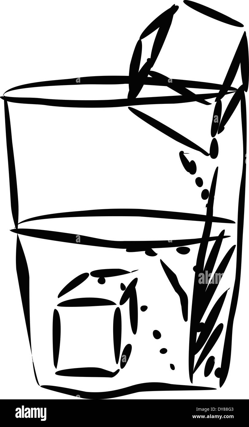 Water ice glass hand Black and White Stock Photos & Images - Alamy