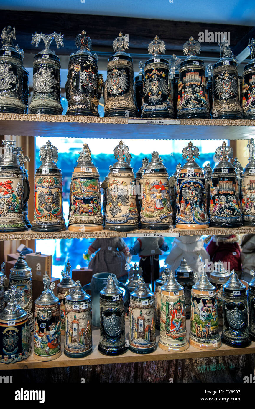 Traditional german beer steins hi-res stock photography and images - Alamy