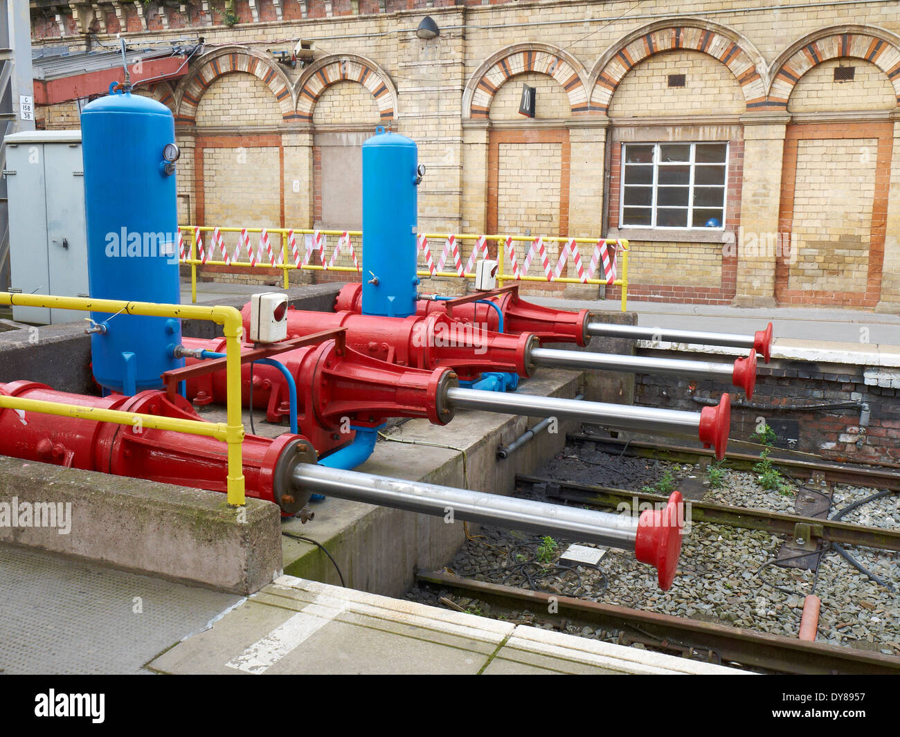 The end of the rail line in Crewe Cheshire UK Stock Photo - Alamy